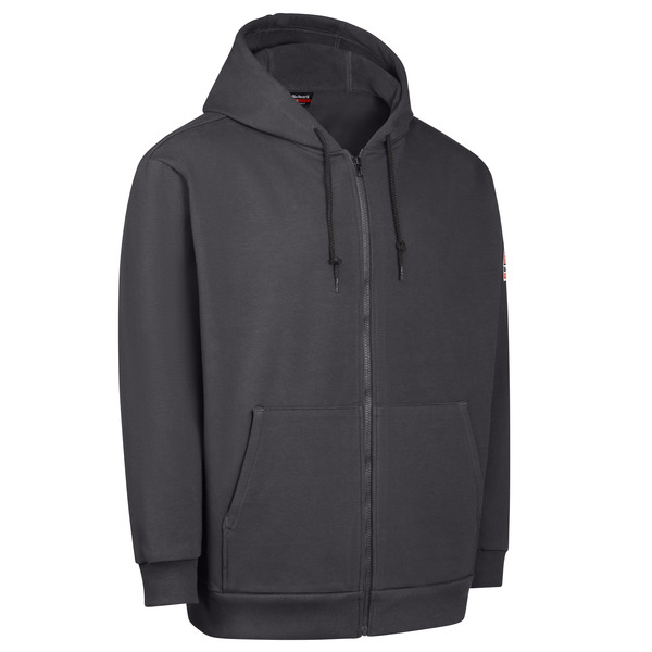 Men's Fleece FR Zip-Front Hooded Sweatshirt - WWOF Wholesale Product Guide