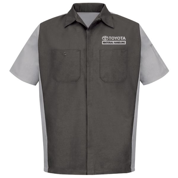 Toyota® Material Handling Men's Short Sleeve Two-Tone Crew Shirt - WWOF ...