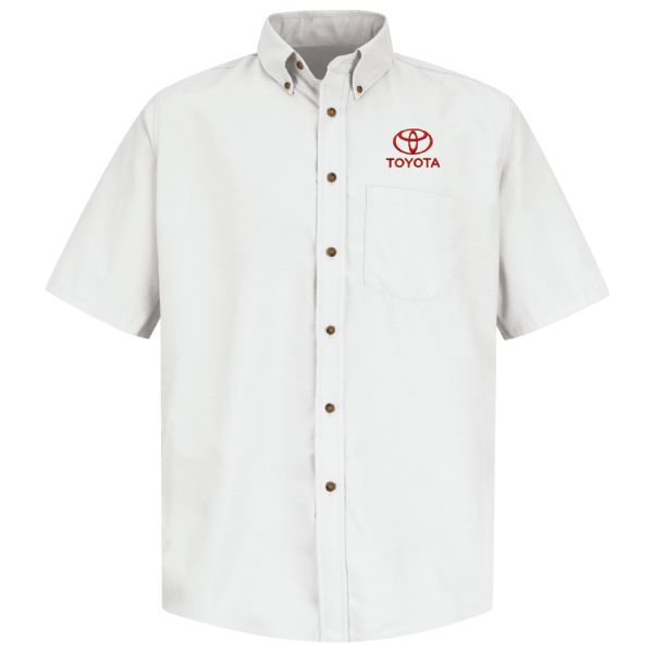 Toyota® Men's Short Sleeve Poplin Dress Shirt - WWOF Wholesale Product ...