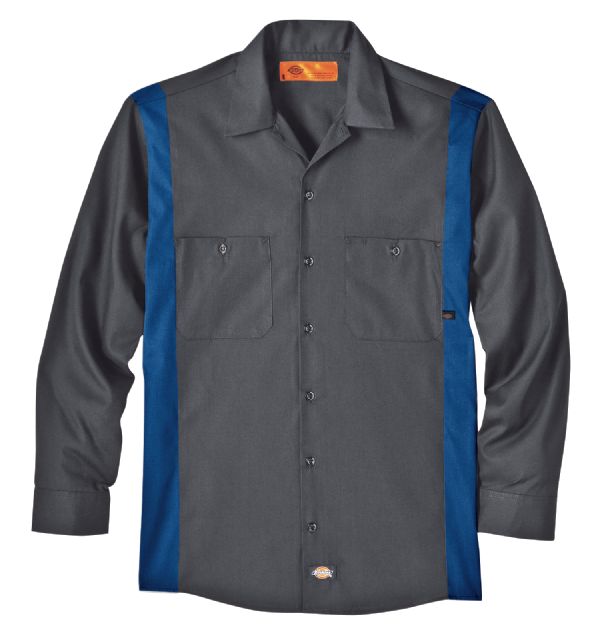 Men's Industrial Color Block Long-Sleeve Shirt | Dickies®B2B